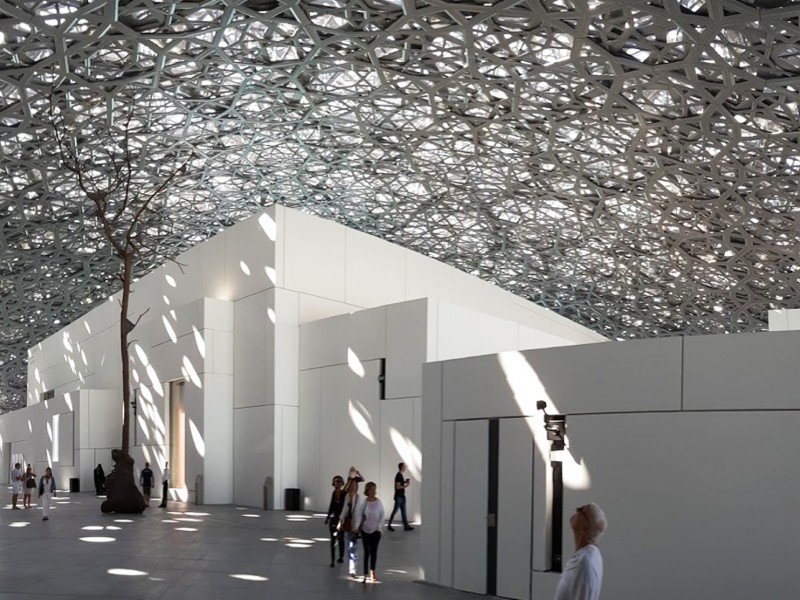 Louvre Abu Dhabi - The Louvre Museum beside the Sea of Abu Dhabi