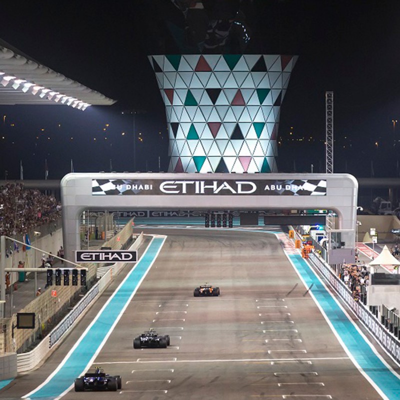 Yas Marina Circuit The Famous Formula 1 Race Track In Abu Dhabi