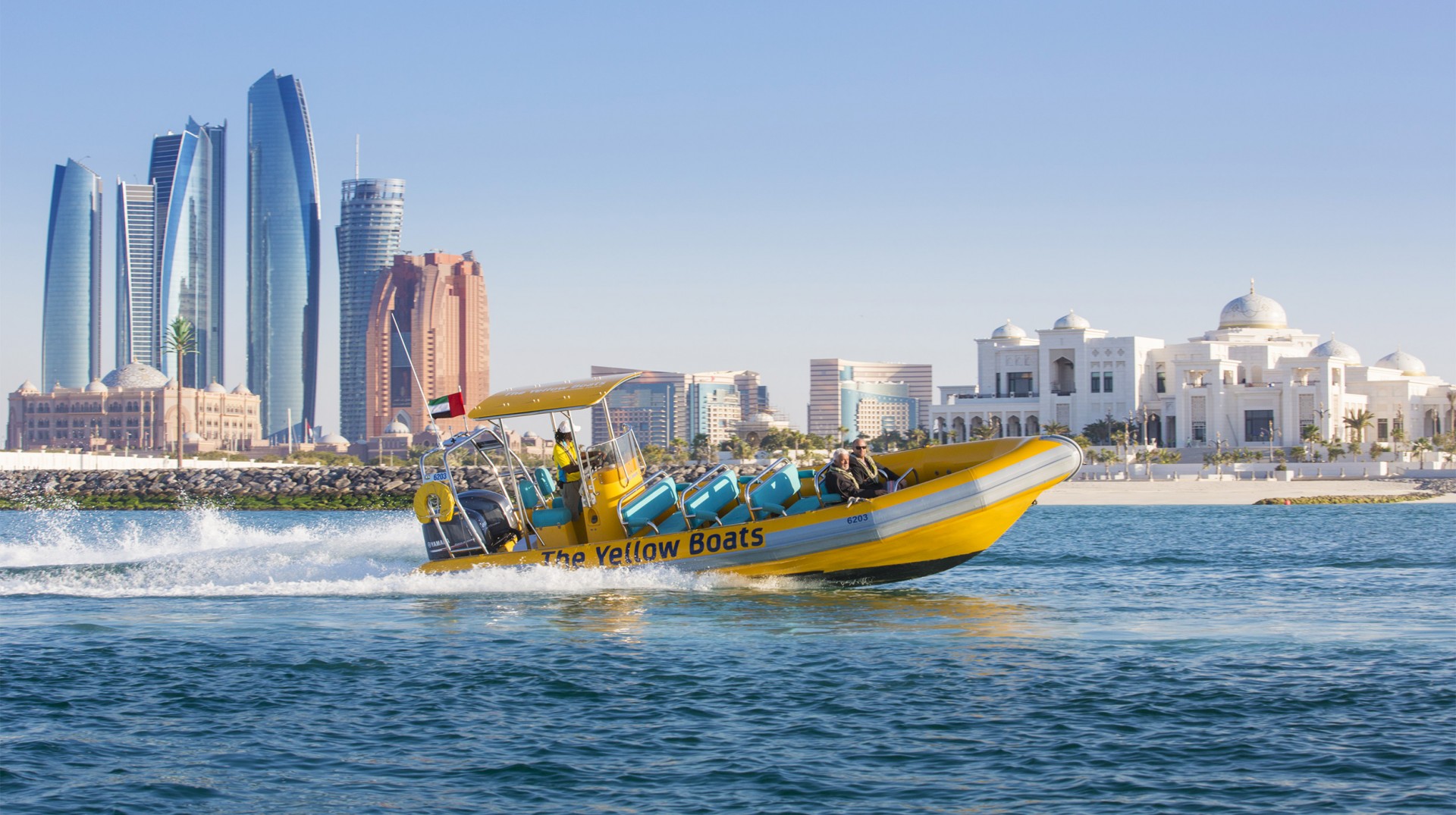 Yellow Boat Tours Abu Dhabi - Speedboat Sightseeing Trip