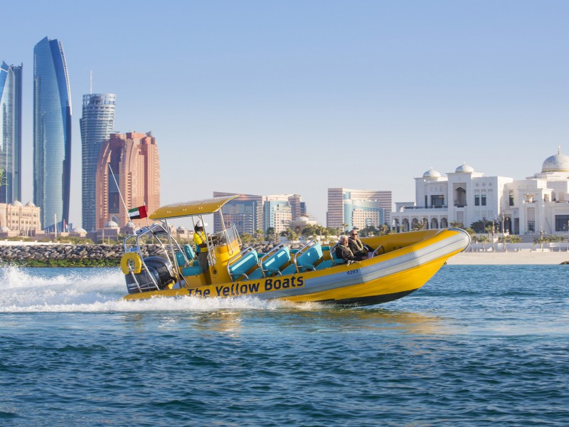 Yellow Boat Tours Abu Dhabi - Speedboat Sightseeing Trip